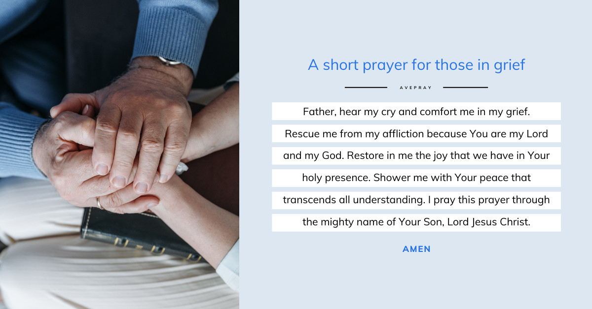 Prayer for those who need comfort – AvePray