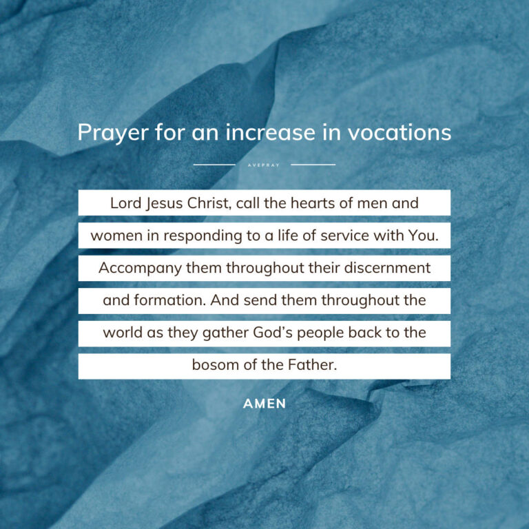 Catholic prayer for vocations – AvePray