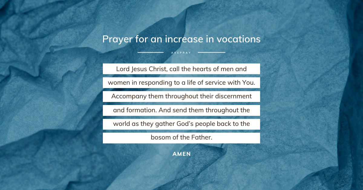 Catholic prayer for vocations – AvePray