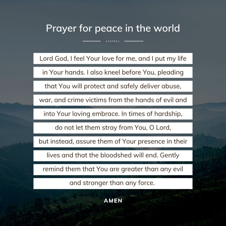 Unity prayer for peace in the world – AvePray