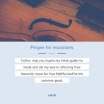 Prayer for musicians – AvePray