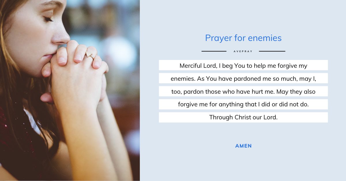 Prayer to forgive enemies