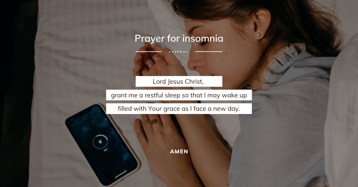 Prayer for insomnia – AvePray