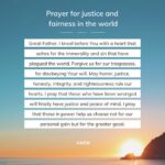 Prayer for justice and fairness in the world – AvePray