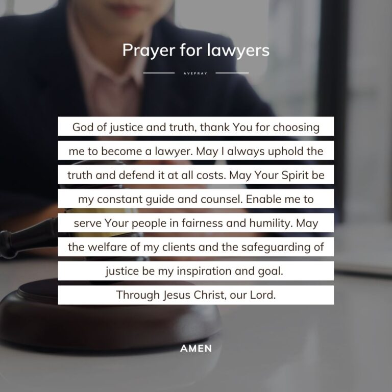 Prayer for lawyers