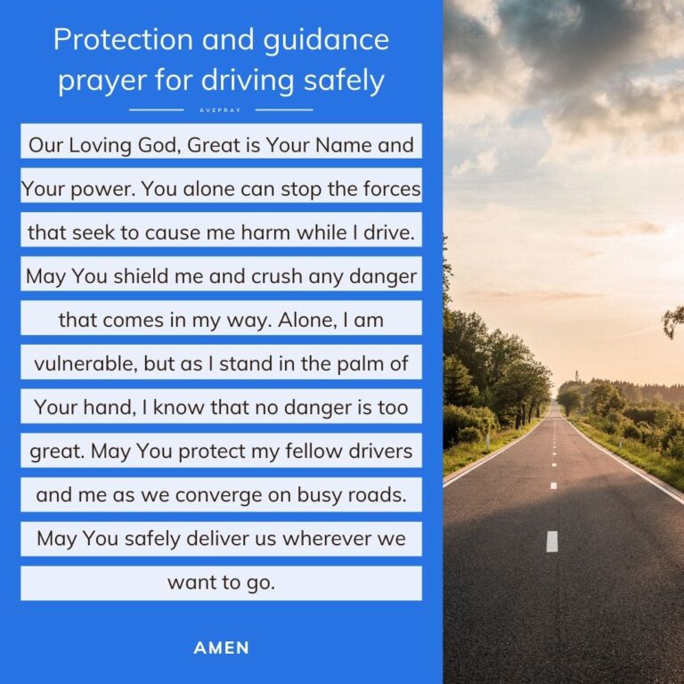 Protection and guidance prayer for driving safely – AvePray