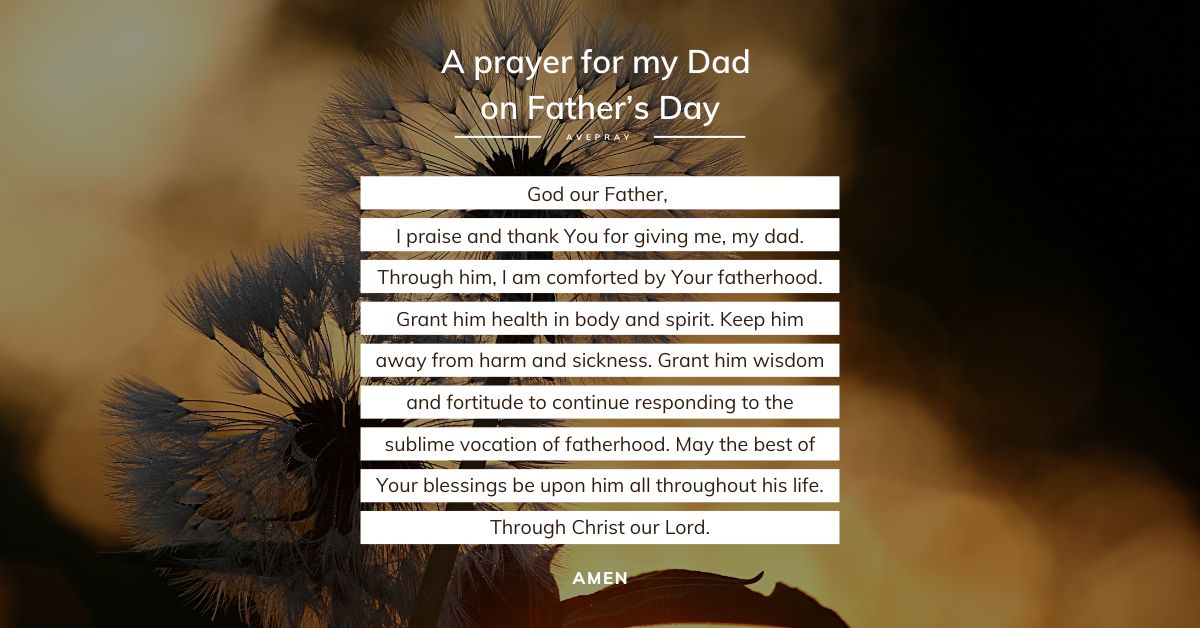 A prayer for my Dad on Father’s Day