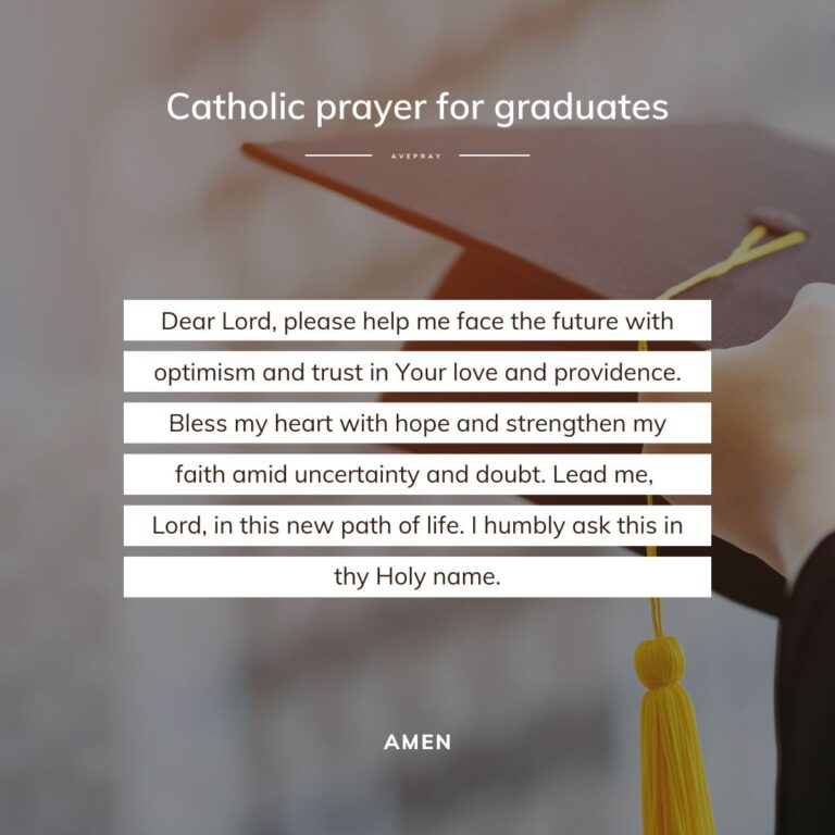 Catholic prayer for graduates – AvePray