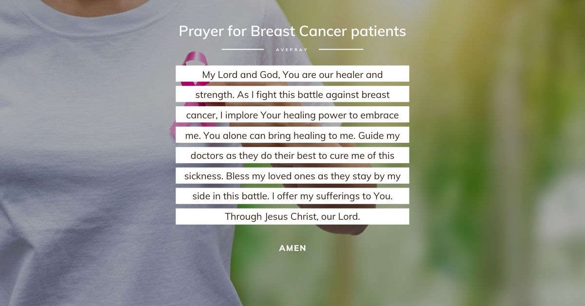 A prayer for Breast Cancer patients