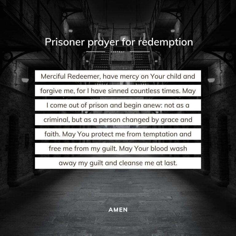 Prisoner prayer for redemption – AvePray