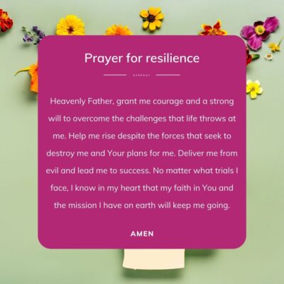 Prayer for resilience – AvePray