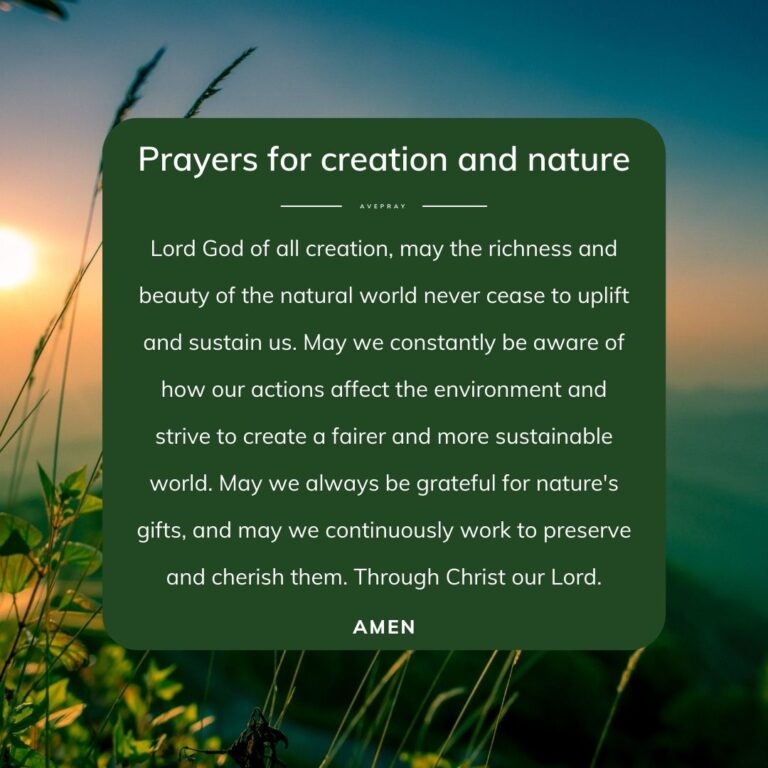 Prayers for Creation and Nature