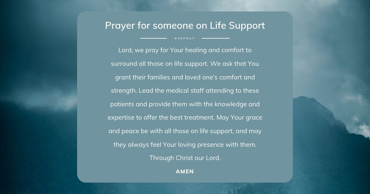 Prayer for Someone on Life Support